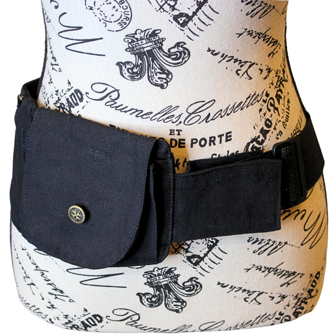 The VM Utility Belt Black Canvas Cosplay Belt, Renaissance Fair Belt ...