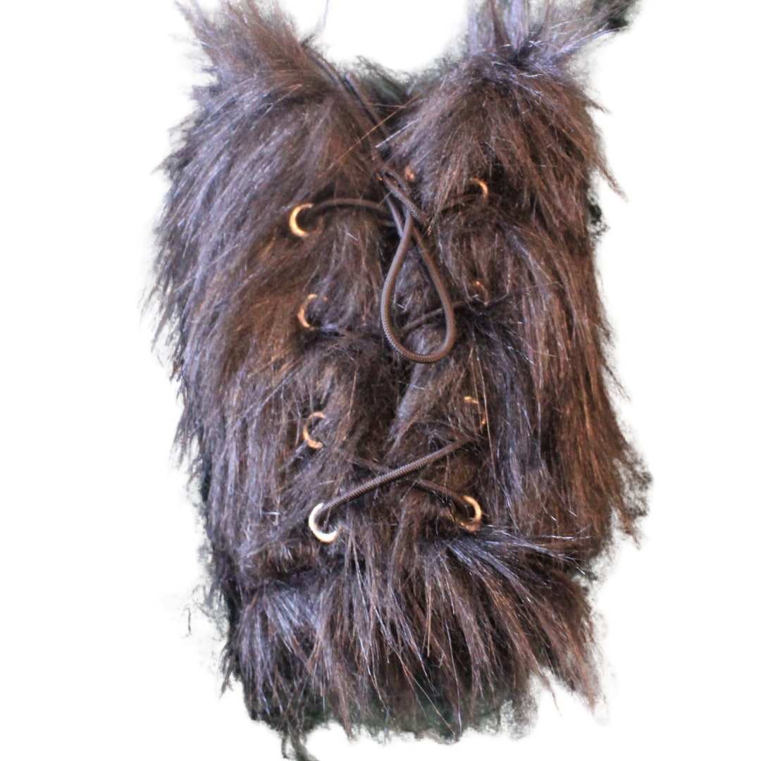 The VM Ren Faire Faux Fur Wrist Wallet Cuff - Unisex Medieval Steampunk ...