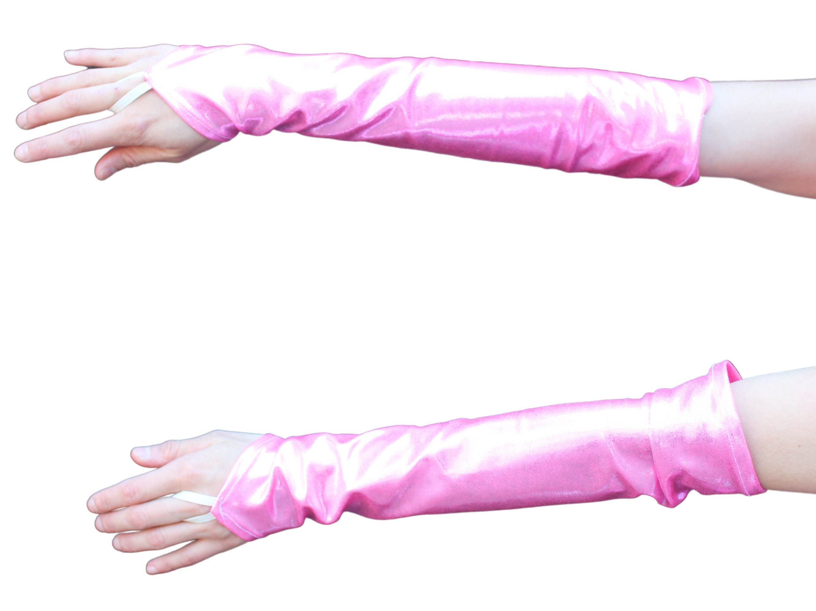 The VM Pink Burning Man Sparkly Long Pointe Gloves Disco Arm - Etsy