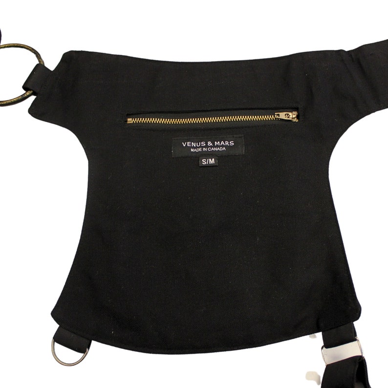 The VM Pocket Belt With Thigh Strap Black Canvas Cosplay - Etsy