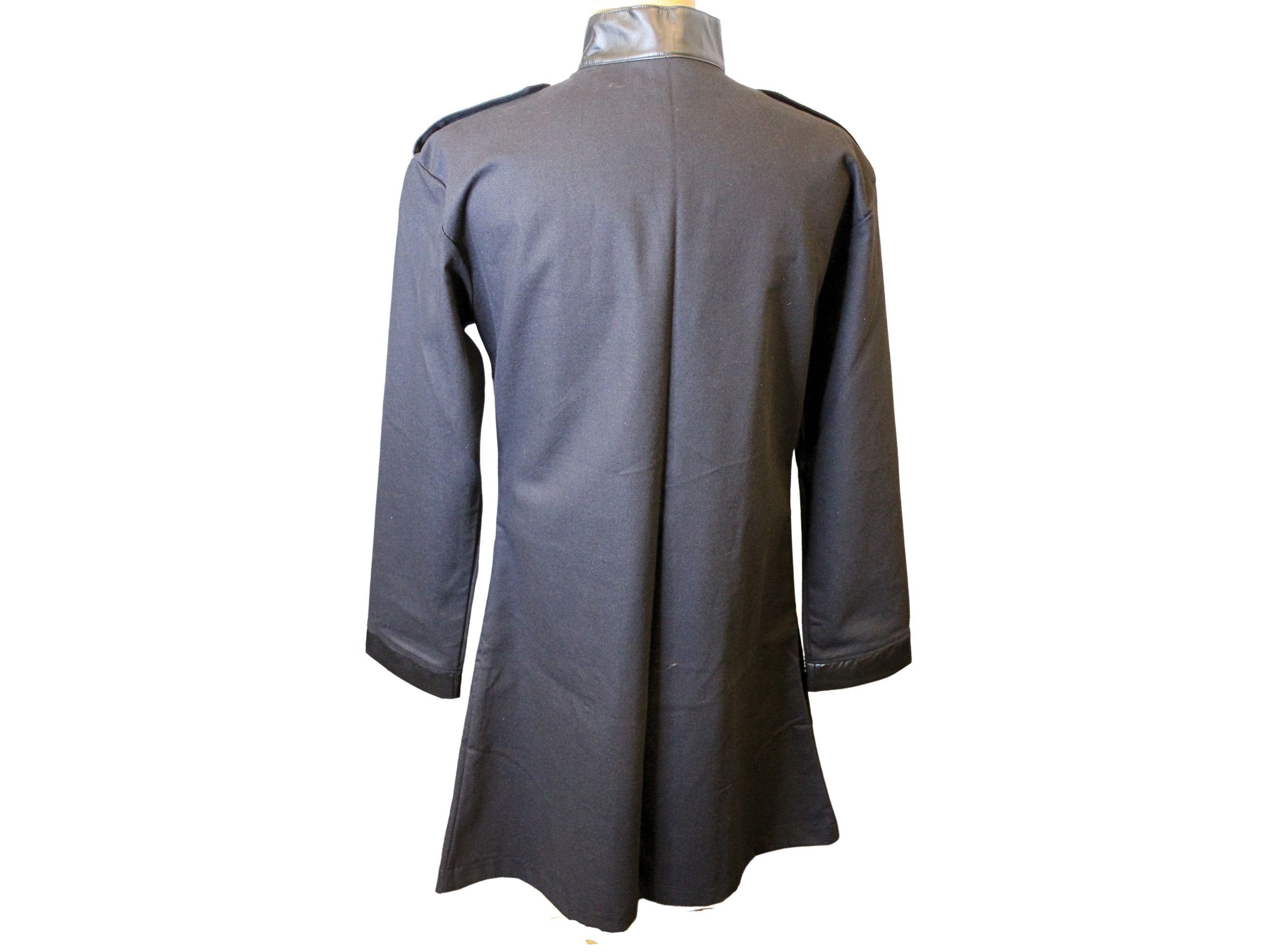 The VM Men's Steampunk Jacket Black Vegan Leather Renaissance Fair ...