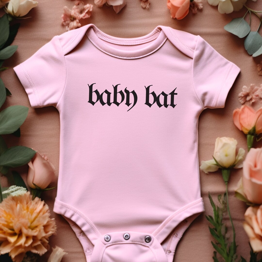 Funny Goth Babysuit, Baby Shower Gift for Goth Mom, Goth Baby Bat ...