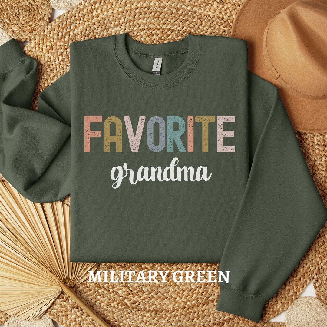 Personalized Favorite Trendy Grandma Sweatshirt, Custom Favorite Family ...