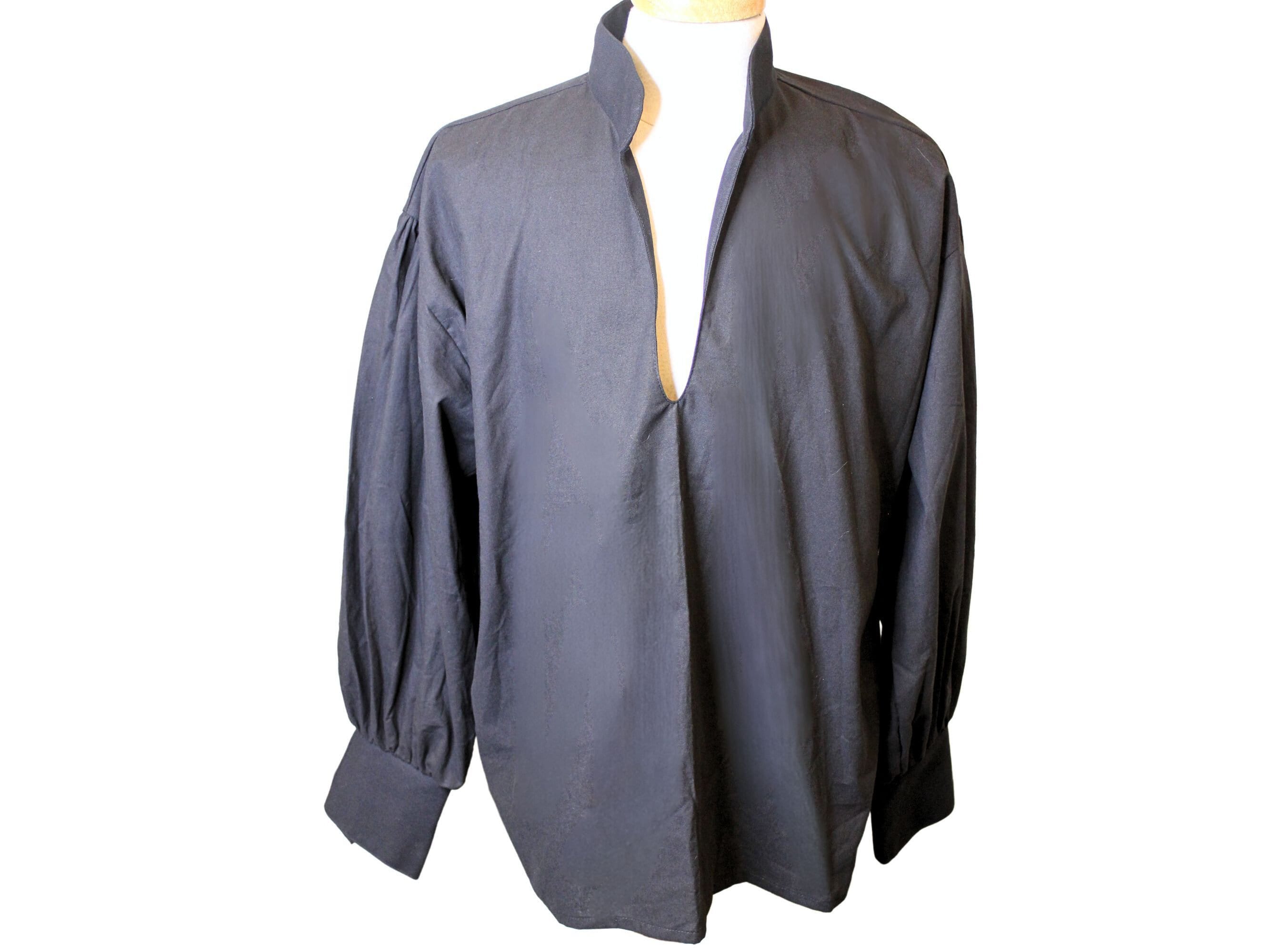 The VM Poet Shirt Victorian Regency Steampunk Medieval Musketeer Mens ...