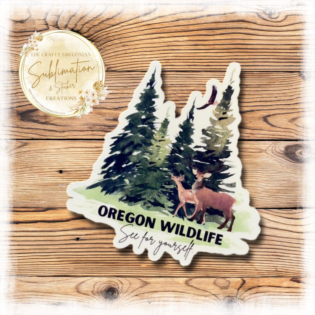 Oregon Wildlife Sticker, Outdoor Stickers, Adventure Stickers, Go ...