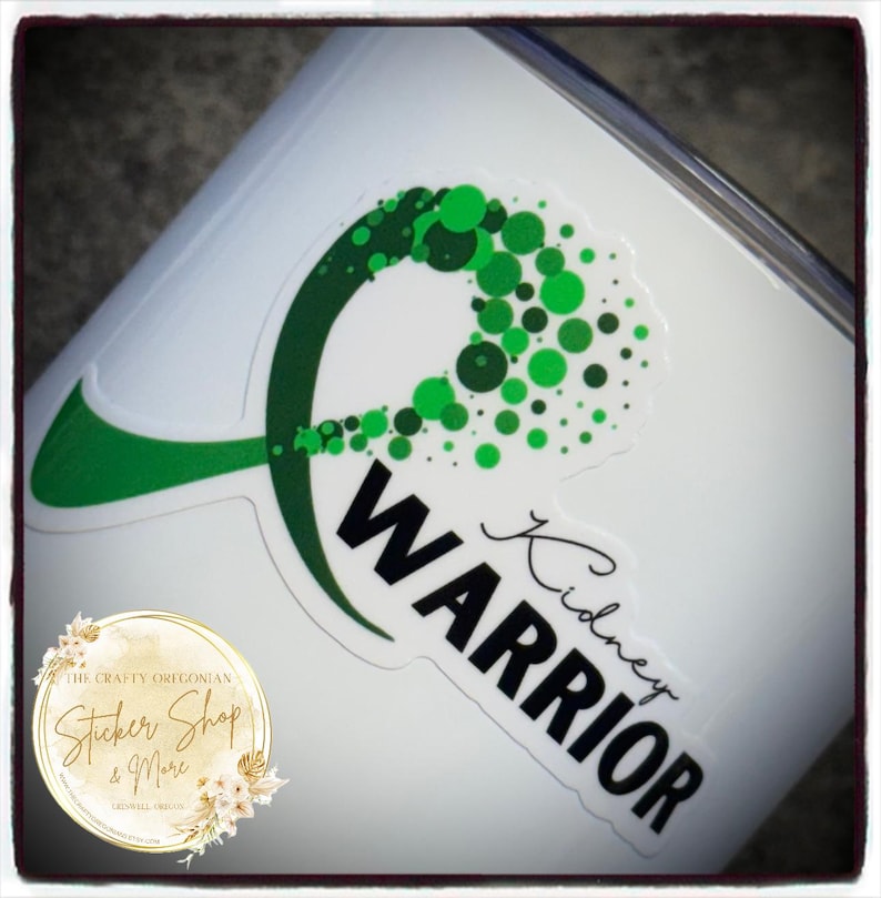 Kidney Disease Awareness Sticker, Kidney Warrior Sticker, Gift for Mom ...