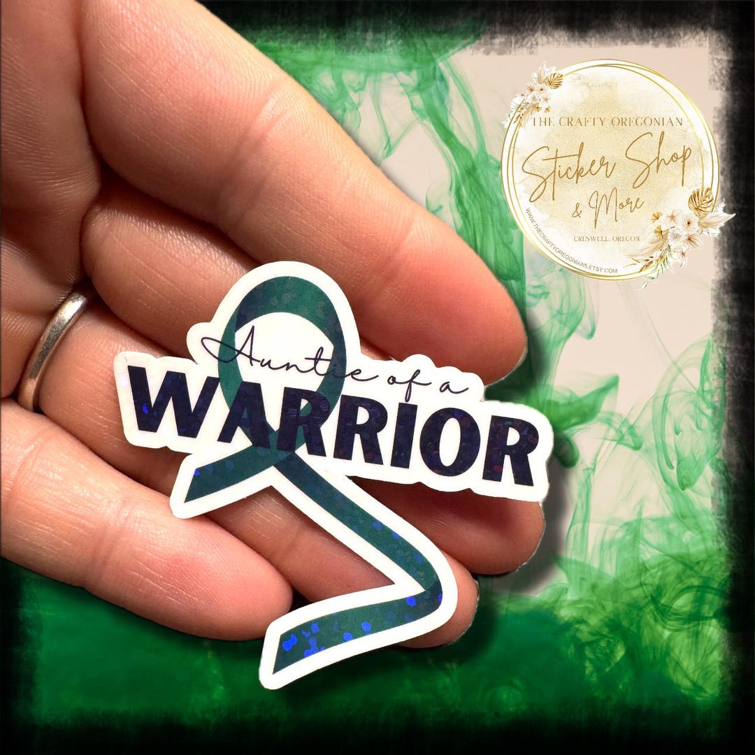 Kidney Disease Awareness Sticker, Auntie of a Warrior, Gift for Her ...