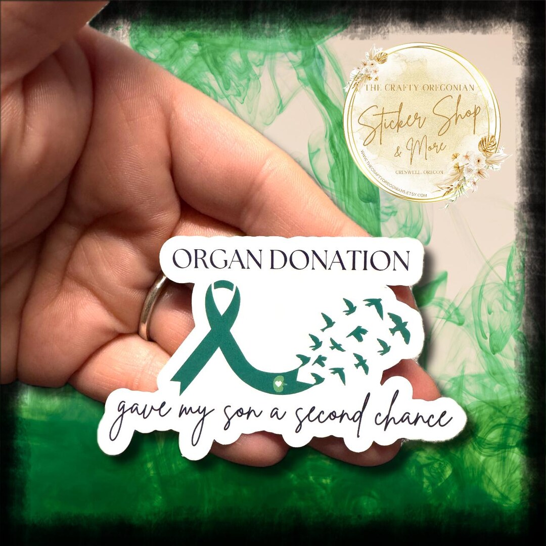 Organ Donation Awareness, Kidney Disease Awareness Sticker, Vinyl Stickers, Laptop Stickers ...