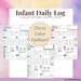 Infant Daily Log | Baby Care Journal | Daily Tracker for Newborns ...