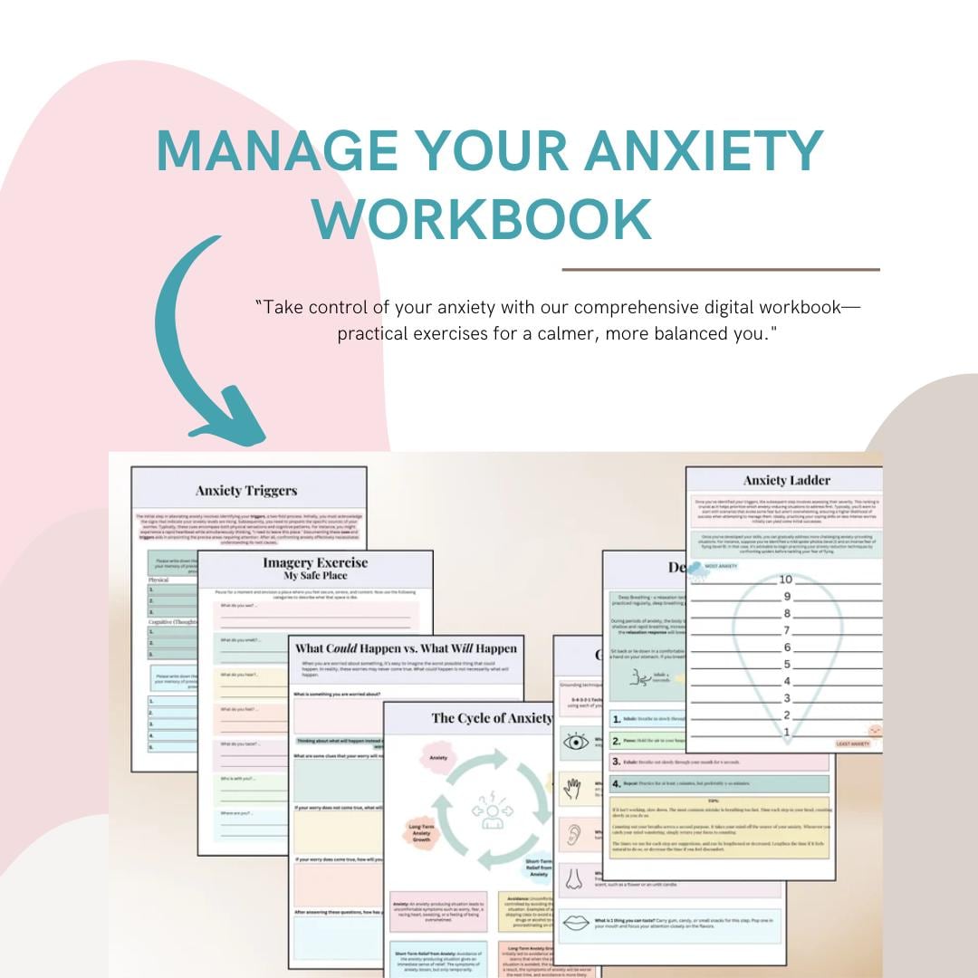 Manage Your Anxiety Workbook - Etsy