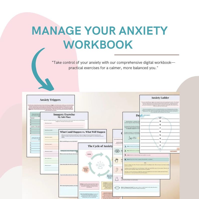 Manage Your Anxiety Workbook - Etsy