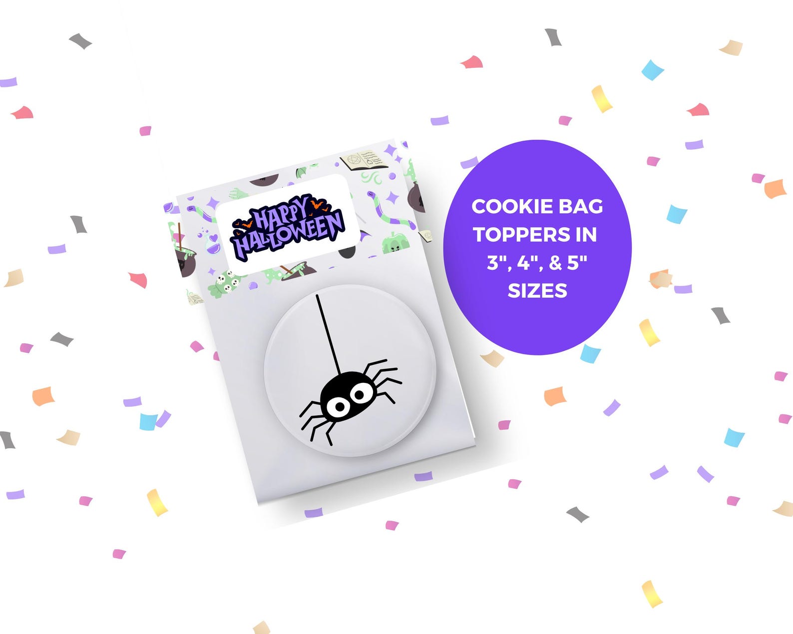 Printable Halloween Treat Cookie Bag Toppers: Bonus Gift Tags ...