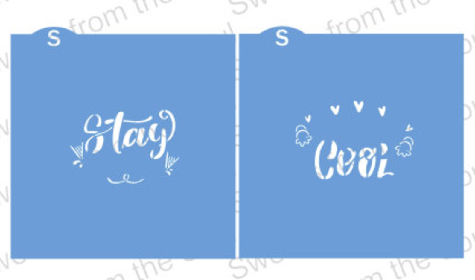 Stay Cool Ice Cream Cookie Cutter and Stencil Set - Etsy