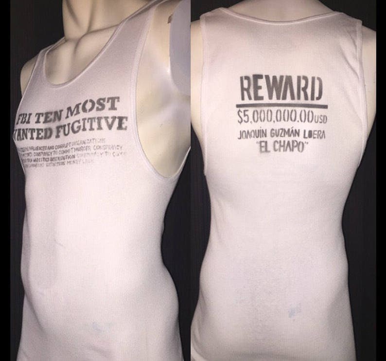 FBI Ten Most Wanted El Chapo Unisex Pop Art Unisex Urban Graffiti Soft ...