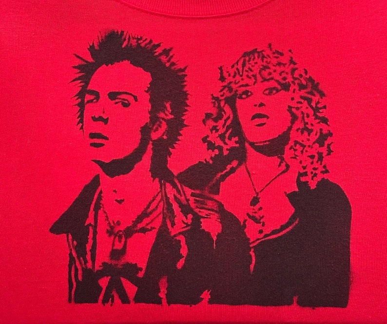 Sid & Nancy Sid Vicious Sex Pistols punk rock goth rave Harajuku camiseta suave para bebé 12M ...