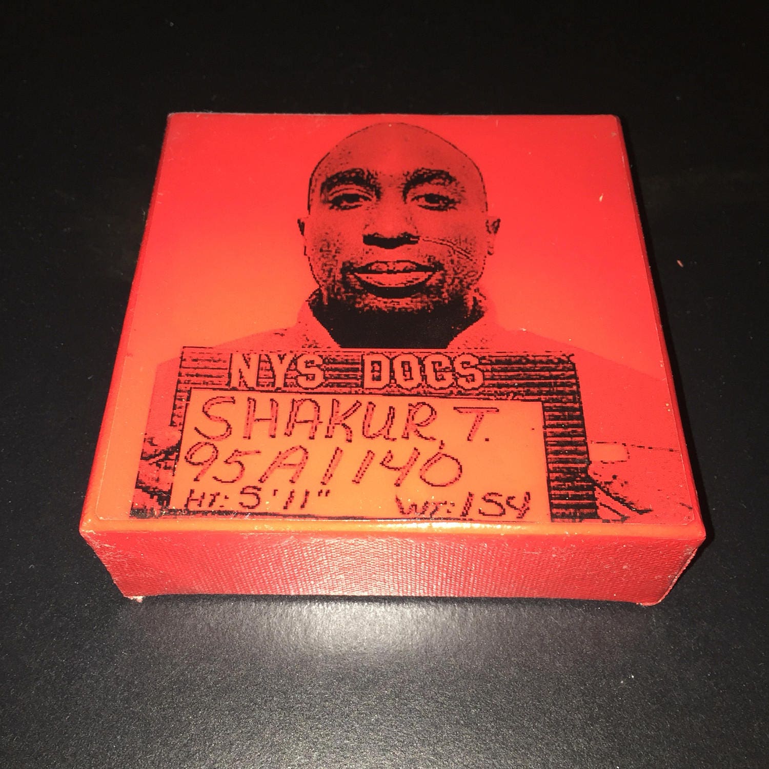 Tupac 2PAC Death Row Records celebrity Mugshot 1/100 Signed - Etsy