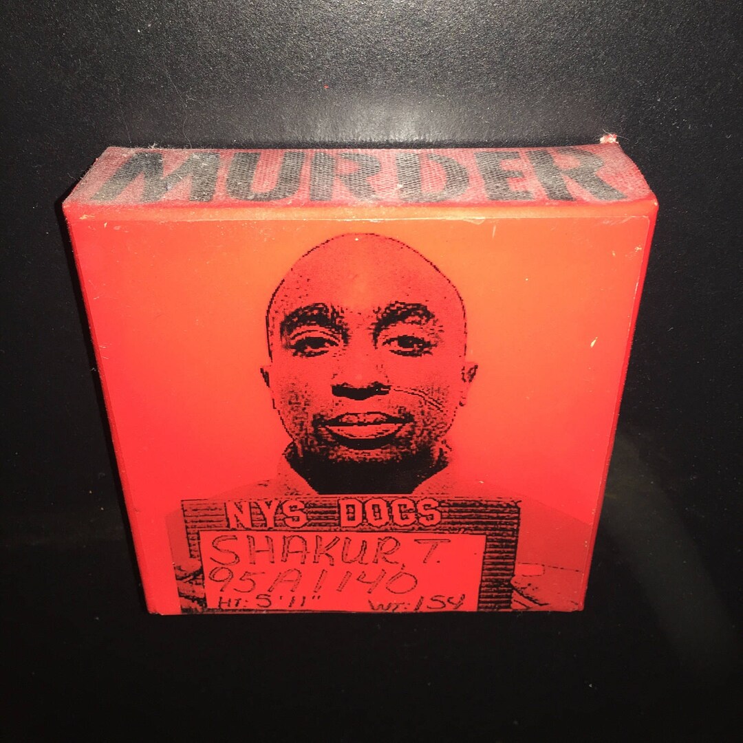Tupac 2PAC - Death Row Records -celebrity Mugshot 1/100 Signed 3D Art ...