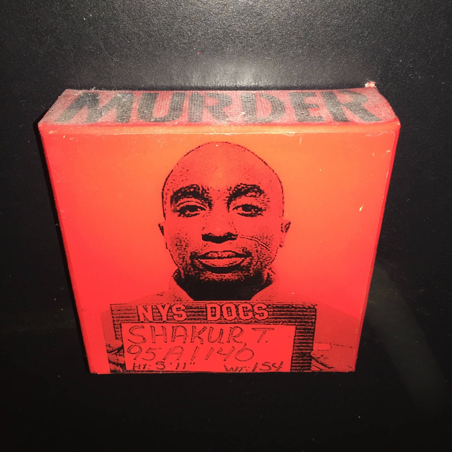 Tupac 2PAC - Death Row Records -celebrity Mugshot 1/100 Signed 3D Art ...