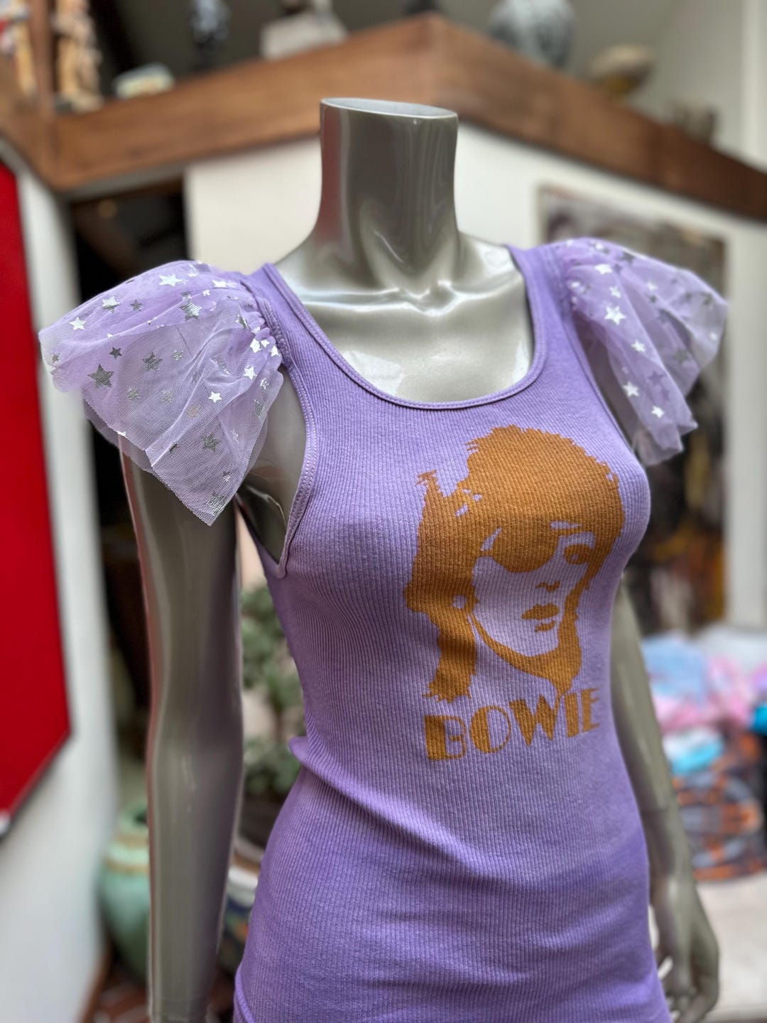 David Bowie Eye-patch Ziggy Stardust Inspired Soft Tank Top Unisex ...