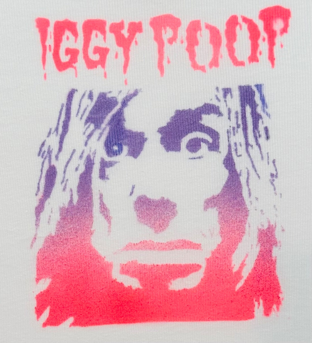 IGGY POOP Iggy Pop Godfather of Punk Handmade Graffiti Long Sleeve ...