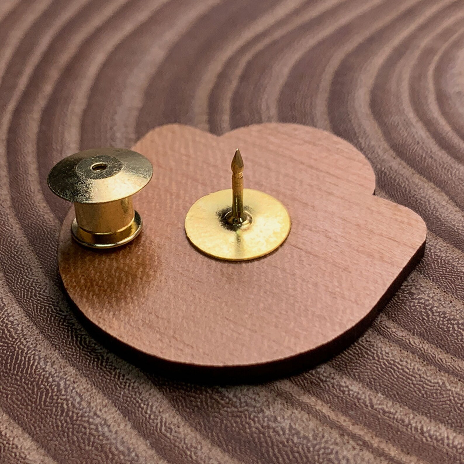 Pineapple Laser Engraved Wooden Pin Badge Pin Back Button - Etsy