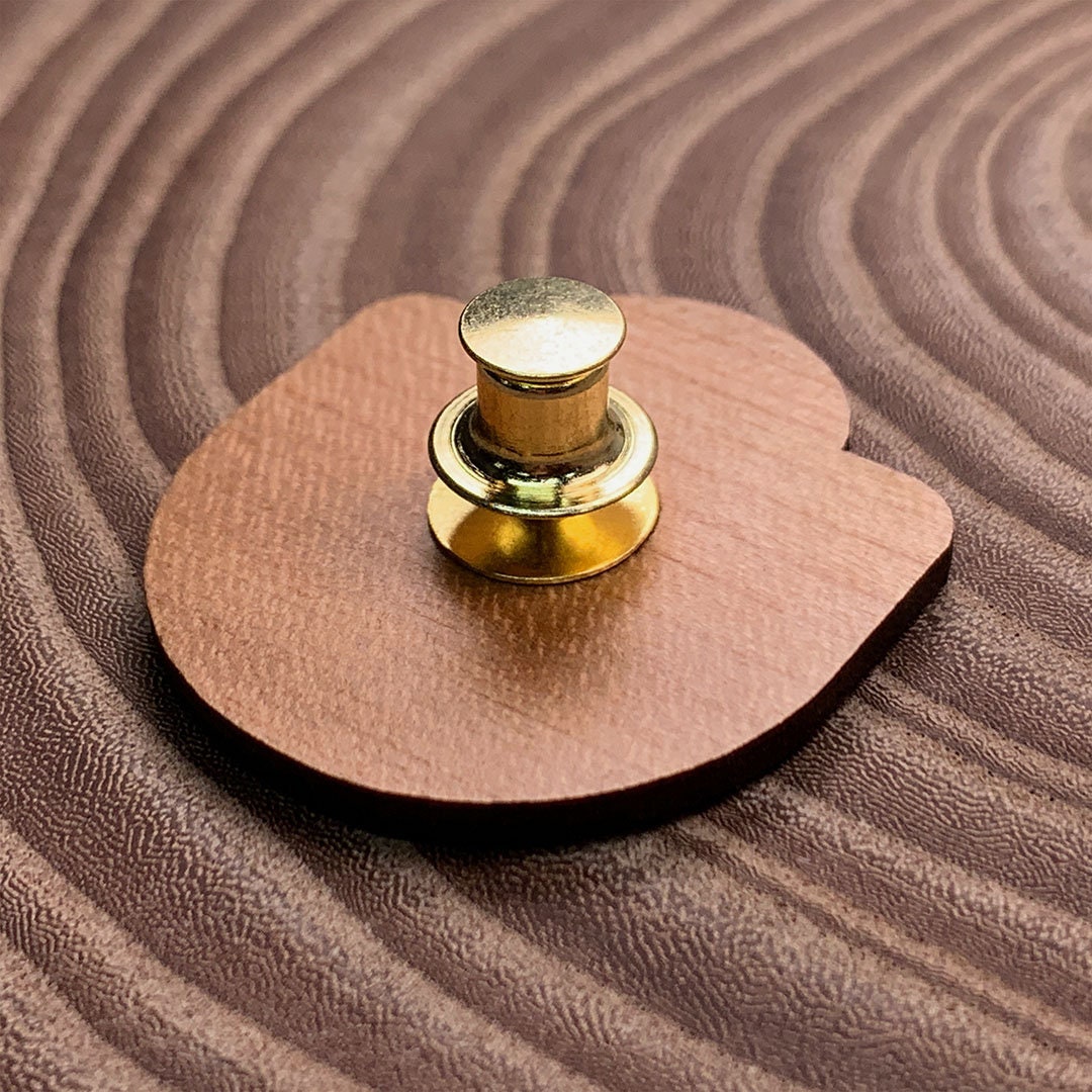 Good Vibes Laser Engraved Wooden Pin Badge Pin Back Button - Etsy