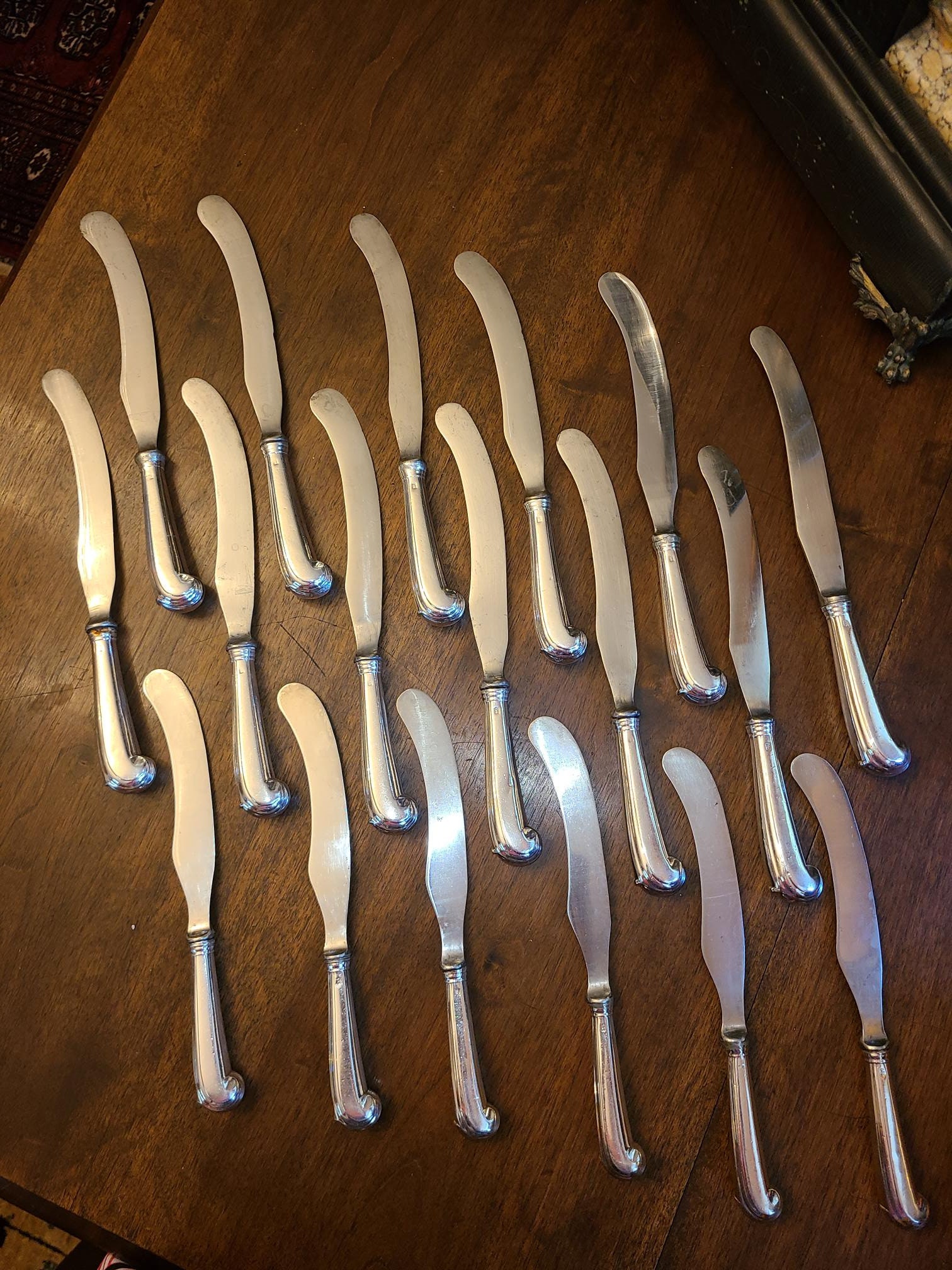 18th Century Georgian Sterling Silver Pistol Grip Knife Set - Etsy