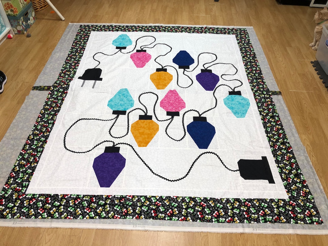 Christmas Lights Quilt - Etsy