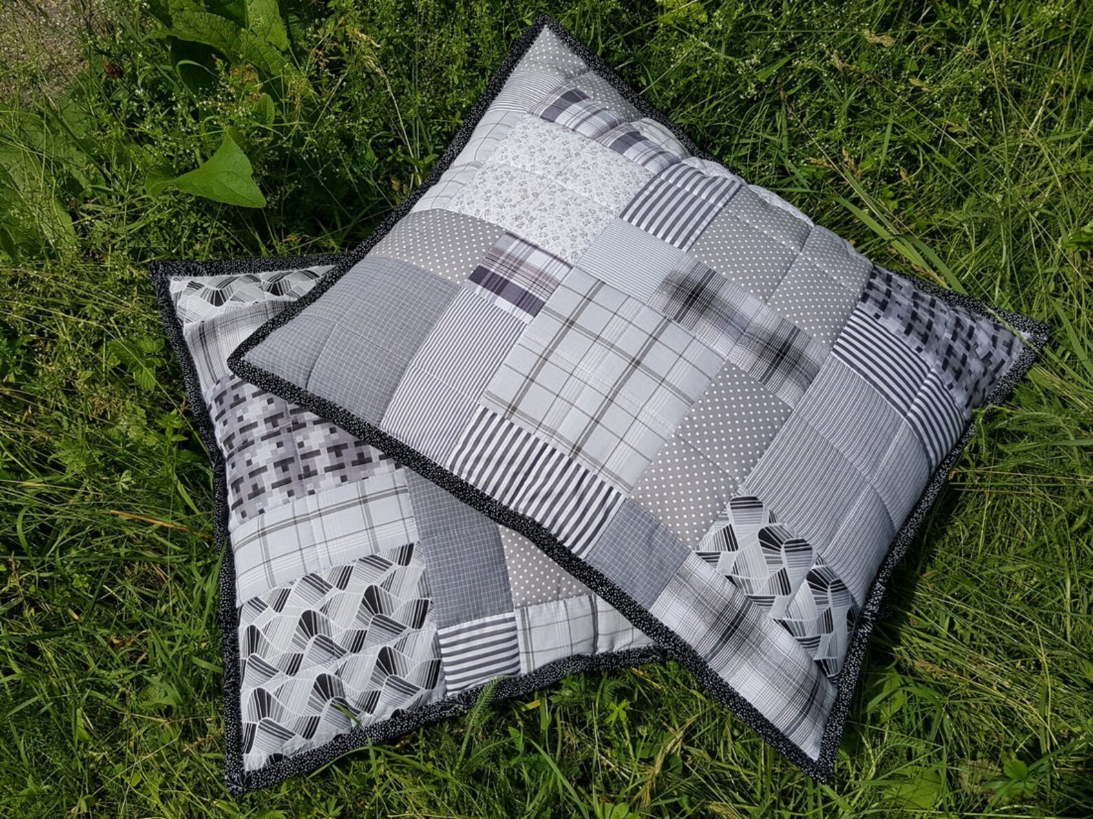 Patchwork Quilted Pillowcase. Custom Quilt Pillow Shams. Personalized ...