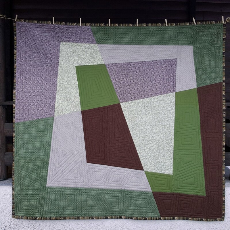 Geometric Quilt - Etsy