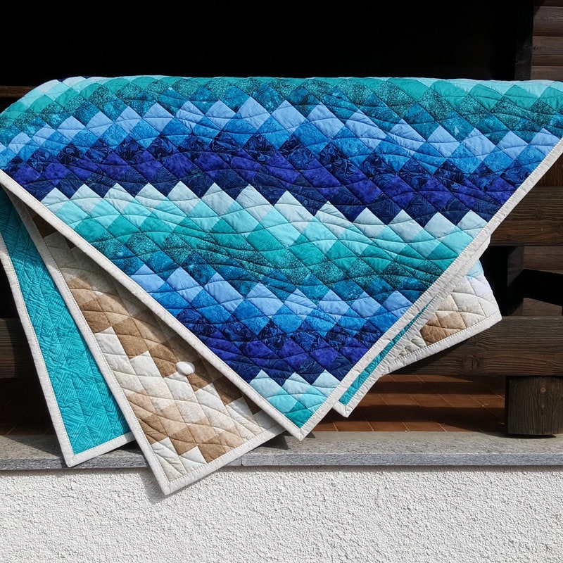 Wave Quilt Pattern - Etsy