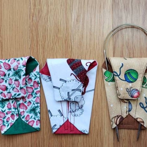 Circular Needle Keepers Snug Minder Yarn Ball Fabric Easy - Etsy