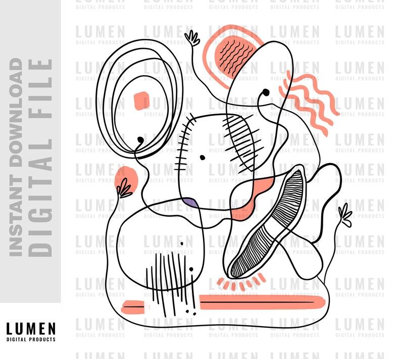 Abstract Line Art Png, Sublimation Design Png, Abstract Line Art ...