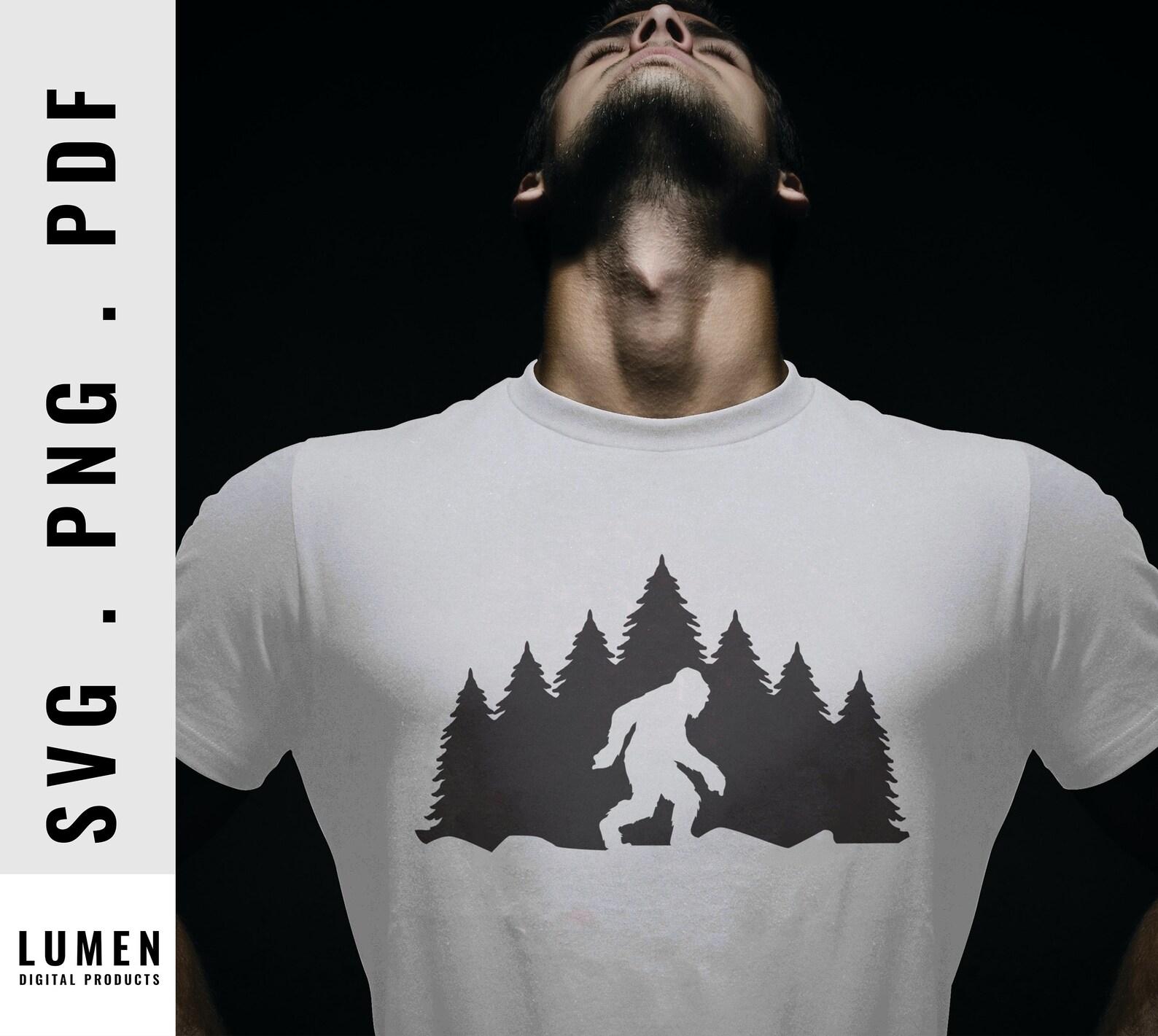 Yeti Svg, Sasquatch Svg, Big Foot Svg, Big Foot in the Forest Svg ...