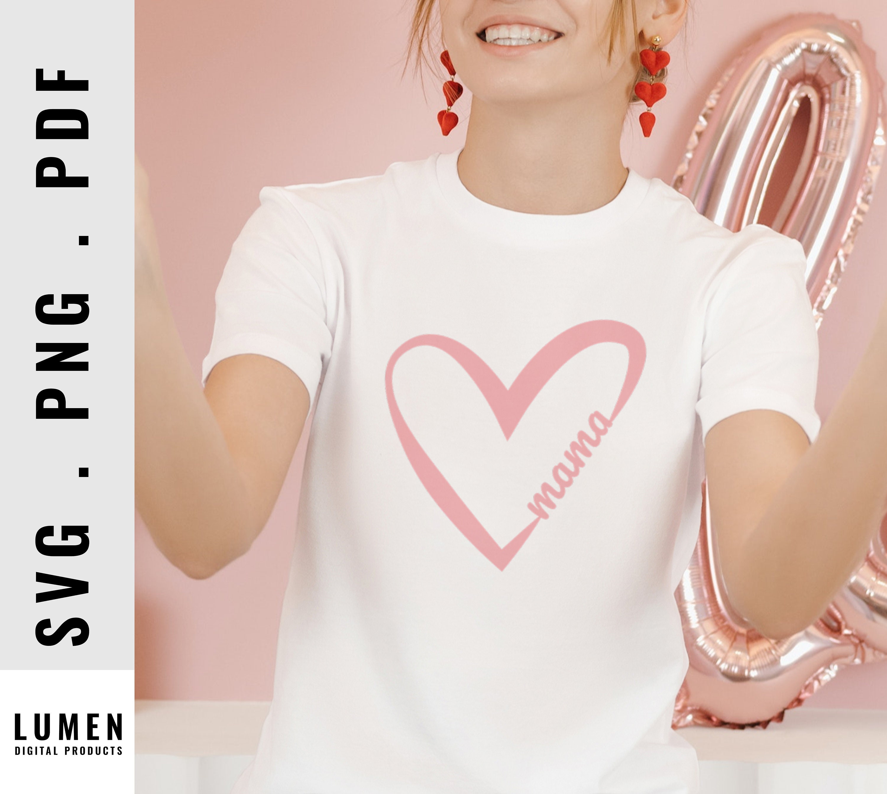 Heart Mama Svg, Mama Heart Svg Cut File, Heart Outline Svg, Heart Svg ...