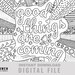 Good Things Are Coming, Positive Affirmation, Adult Coloring Page ...