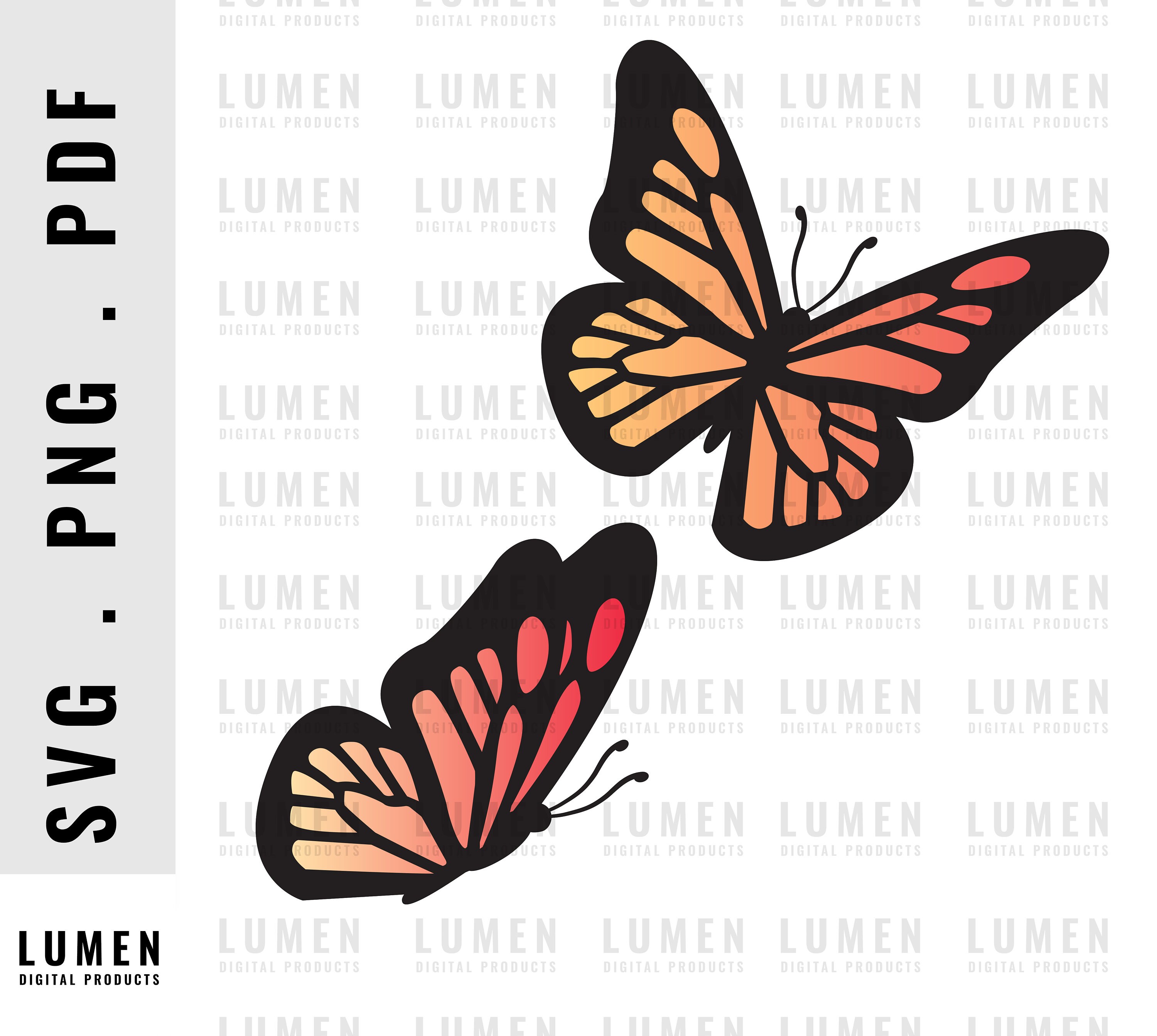 Butterfly SVG Bundle, Layered Butterfly Svg Files, Butterfly Files for ...