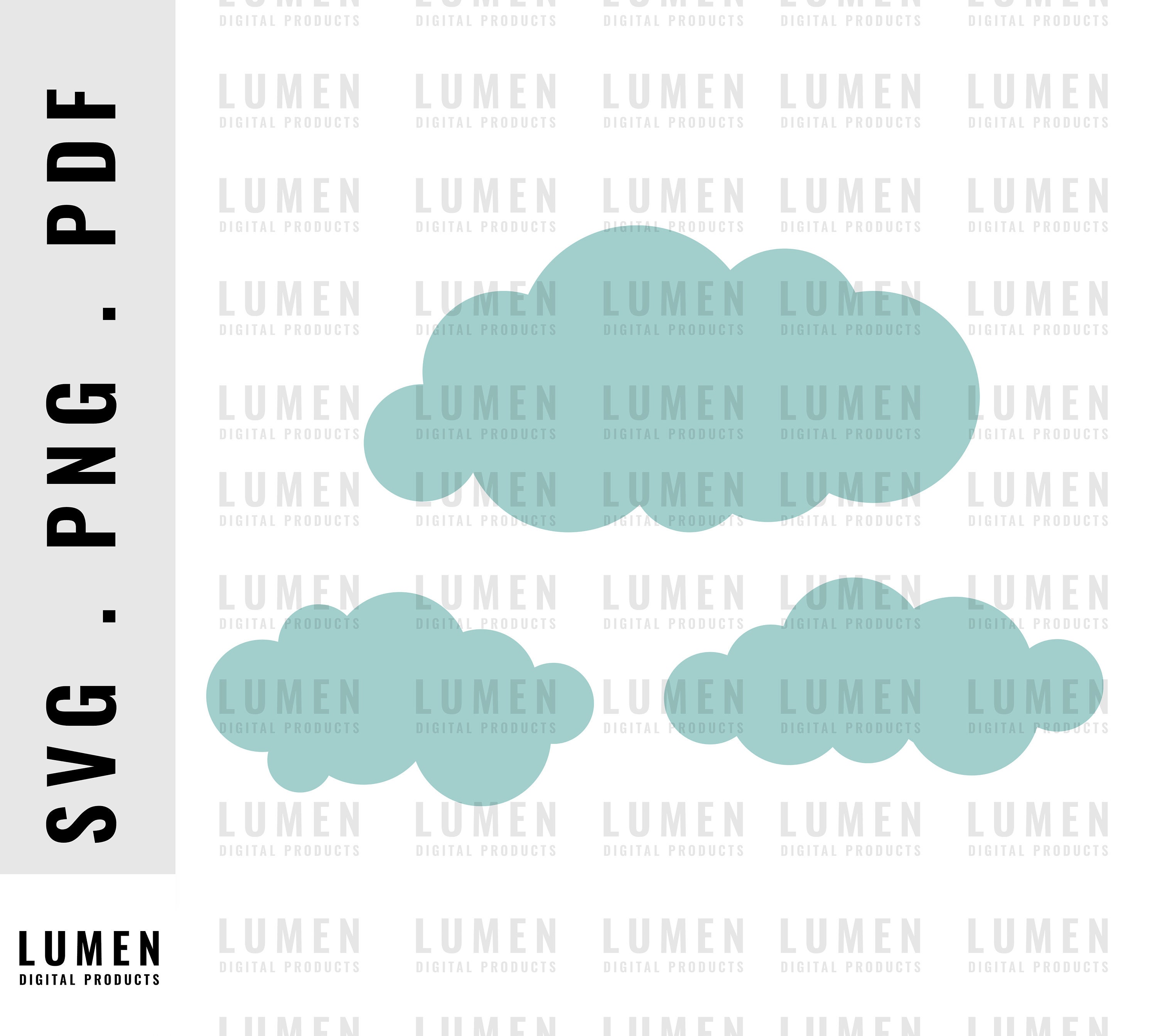 Cloud Svg Files, Cloud Outline Clipart, Cloud Clipart, Cloud Svg Cricut ...