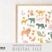 Cute Animal Alphabet Digital Download Poster, Instant Download ...