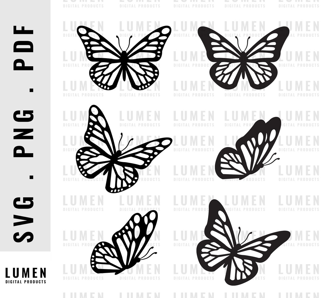 Butterfly SVG Bundle, Layered Butterfly Svg Files, Butterfly Files for ...
