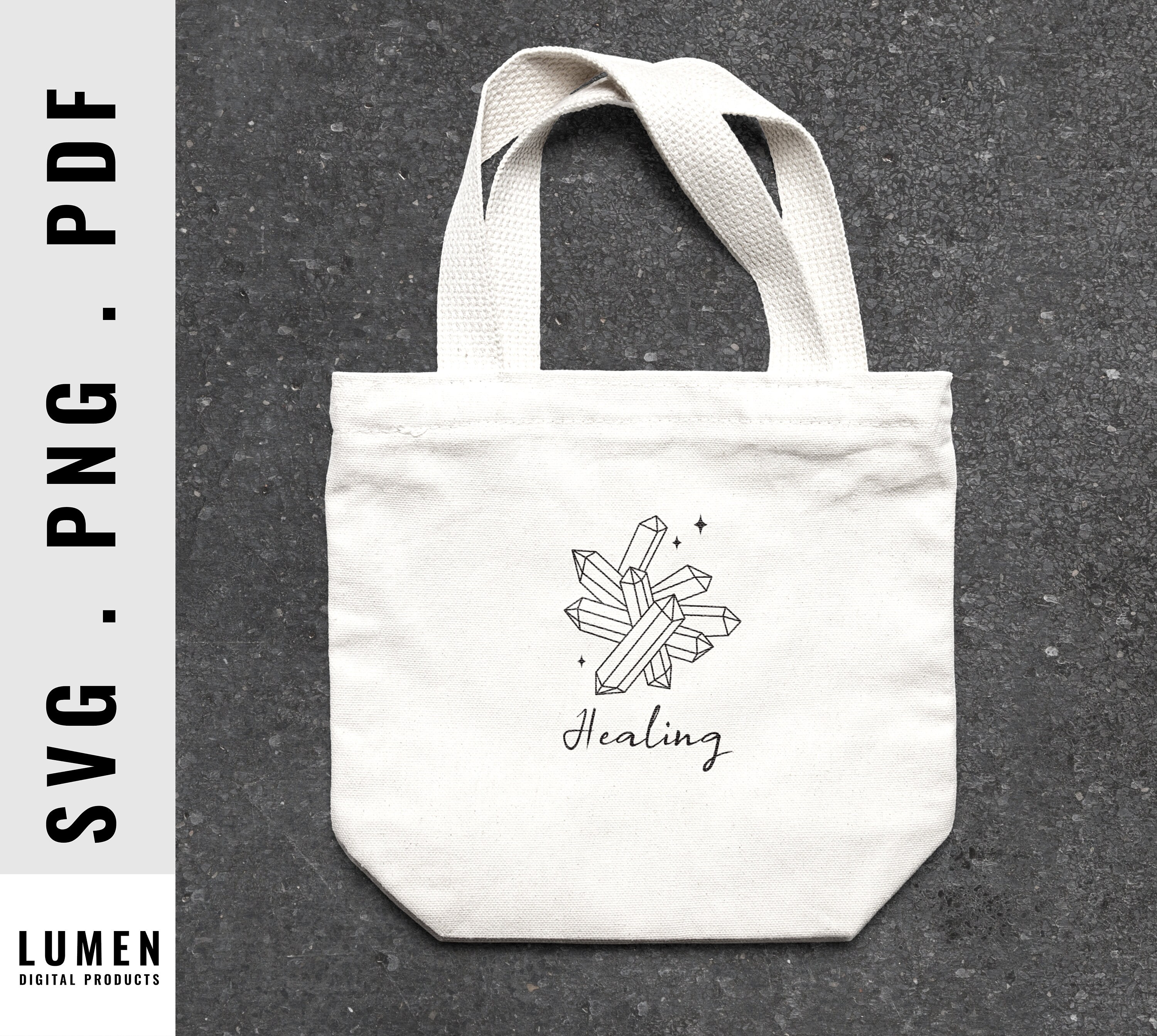 Healing Crystal SVG Design, SVG File for Coffee Mug, Tumbler ...