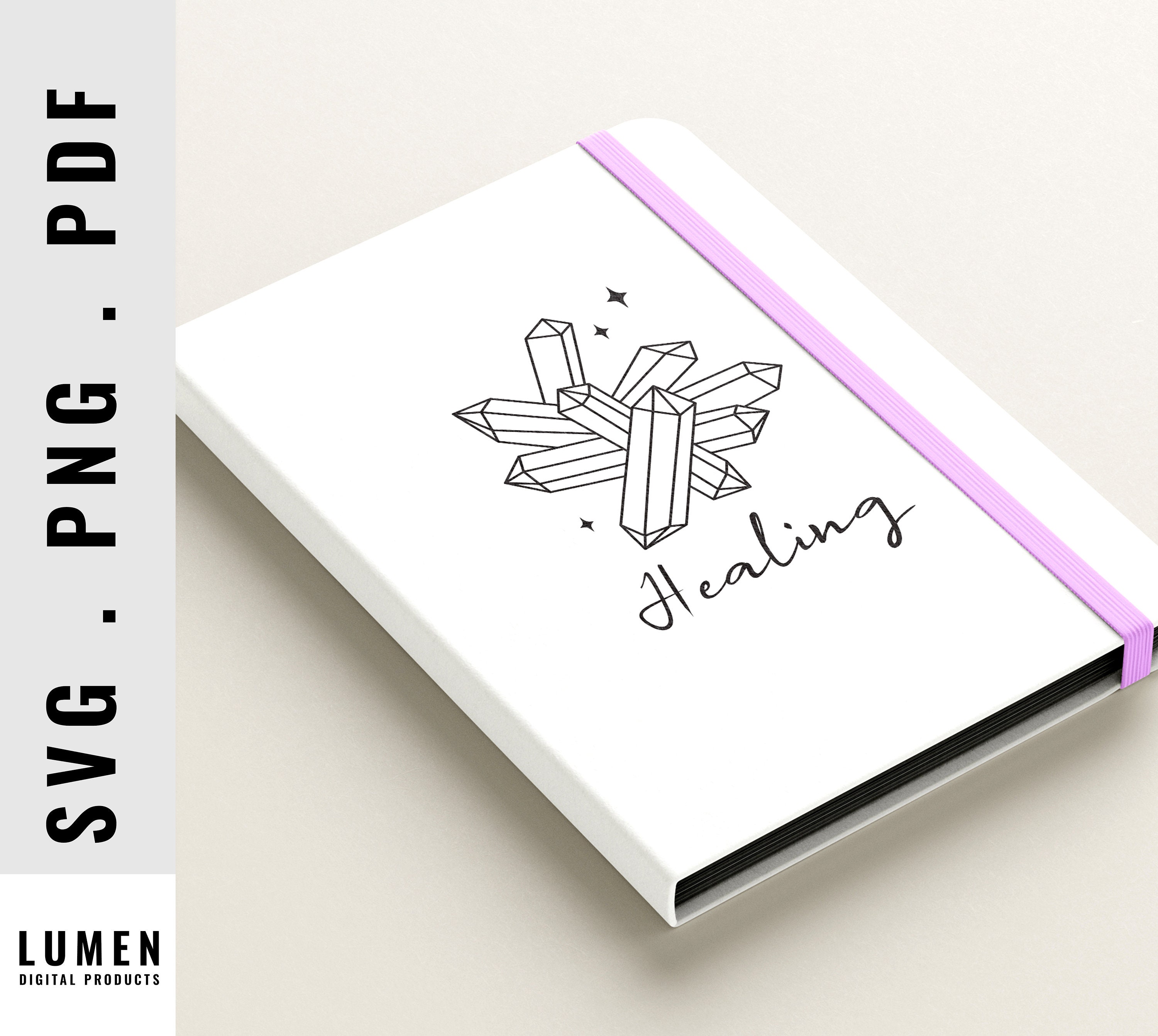 Healing Crystal SVG Design, SVG File for Coffee Mug, Tumbler ...