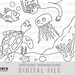 Underwater, Kids Coloring Page, Instant Download, Digital File - Etsy