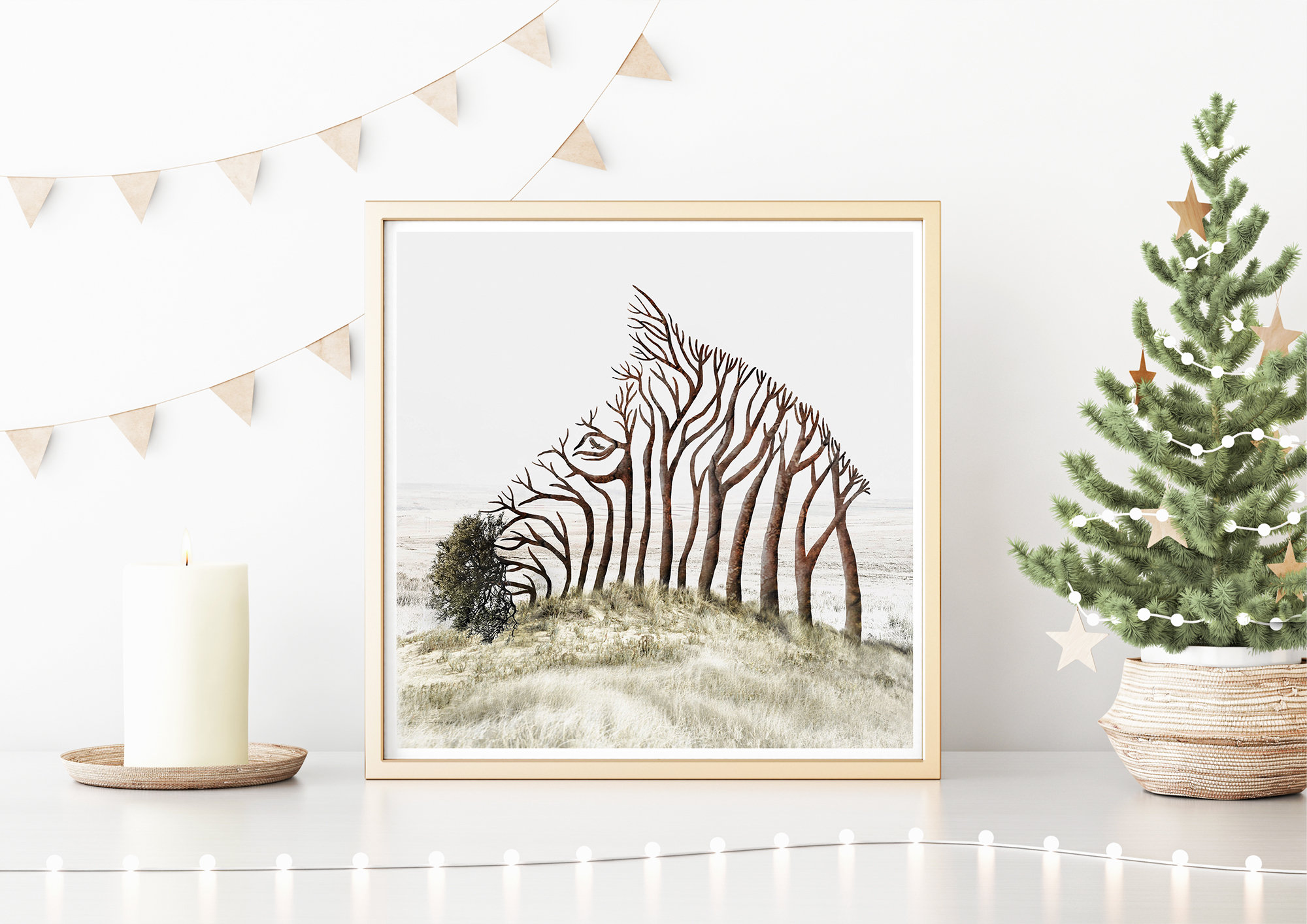 Art Print: Zebra Tree • Optical Illusion Wall Decor • Cute Gift - Etsy