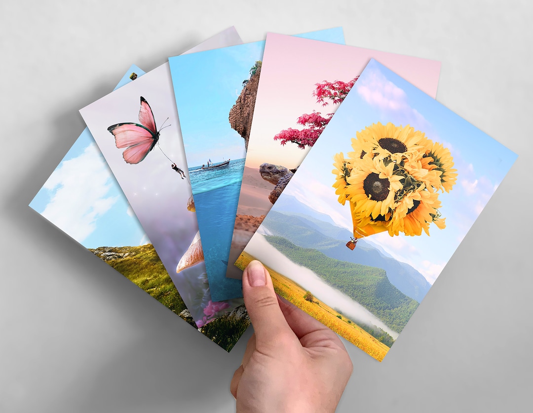 Postcard Set: Life is an Adventure • A6 Card Bundle • Postcard Packs ...
