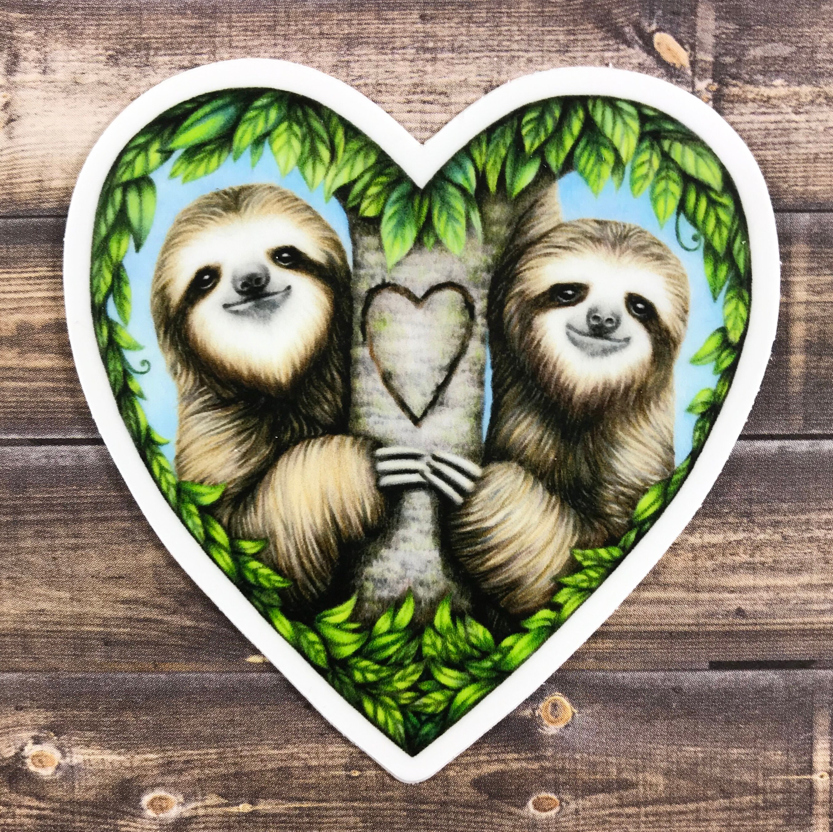 Sloth Love Sticker Waterproof for Water Bottle Laptop - Etsy