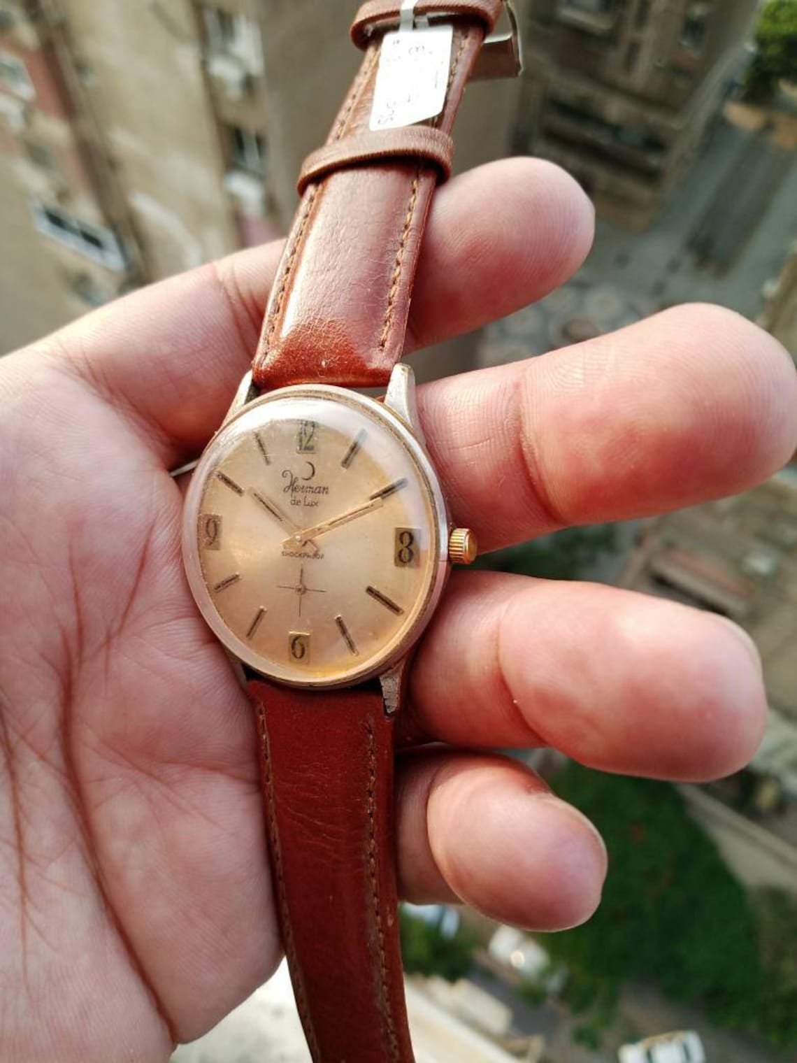 Rare Vintage Herman Delux Men's Wristwatch Swissmade - Etsy