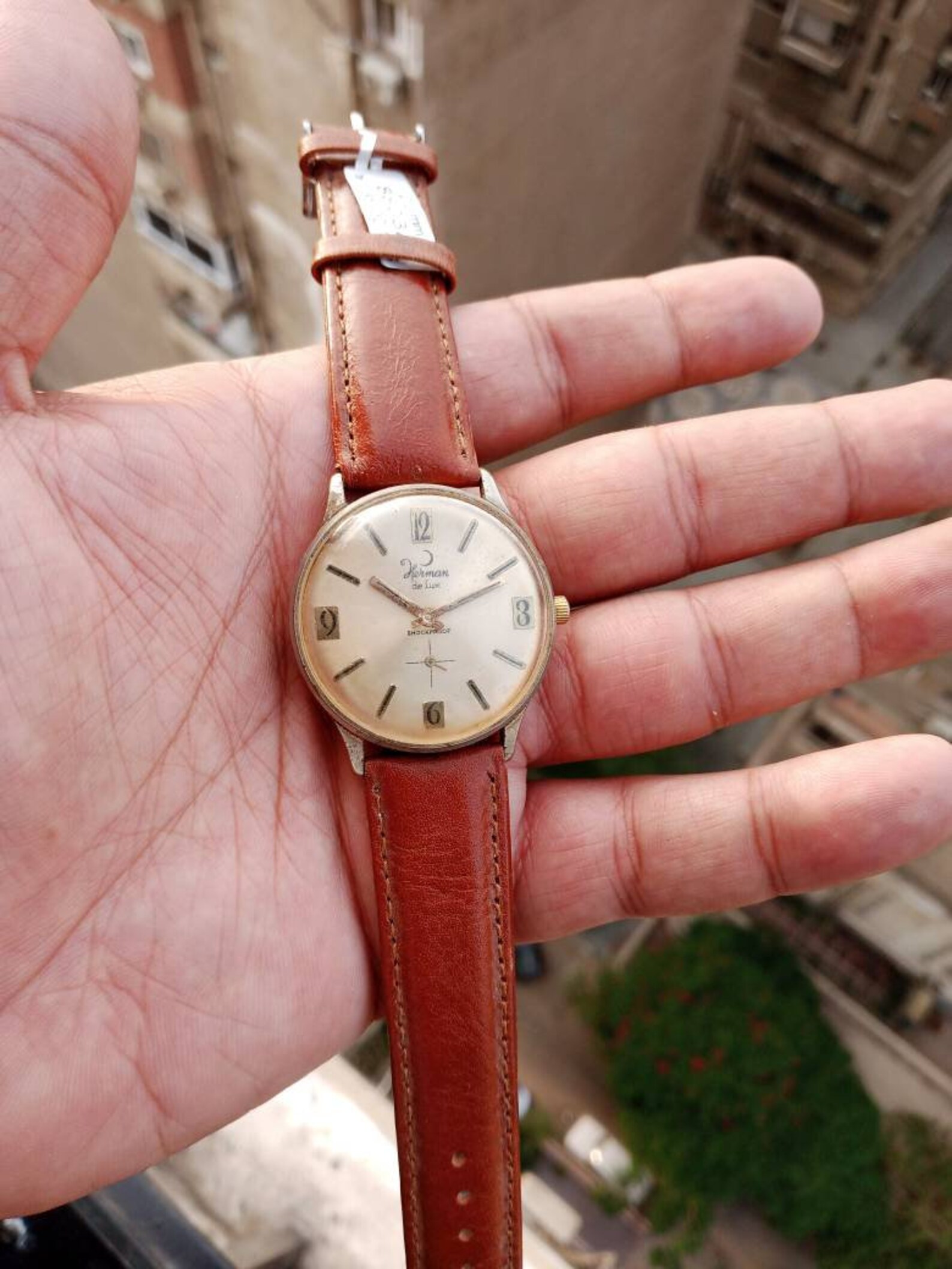 Rare Vintage Herman Delux Men's Wristwatch Swissmade - Etsy
