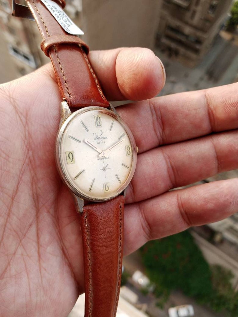 Rare Vintage Herman Delux, Men's Wristwatch, Swissmade Watch ...