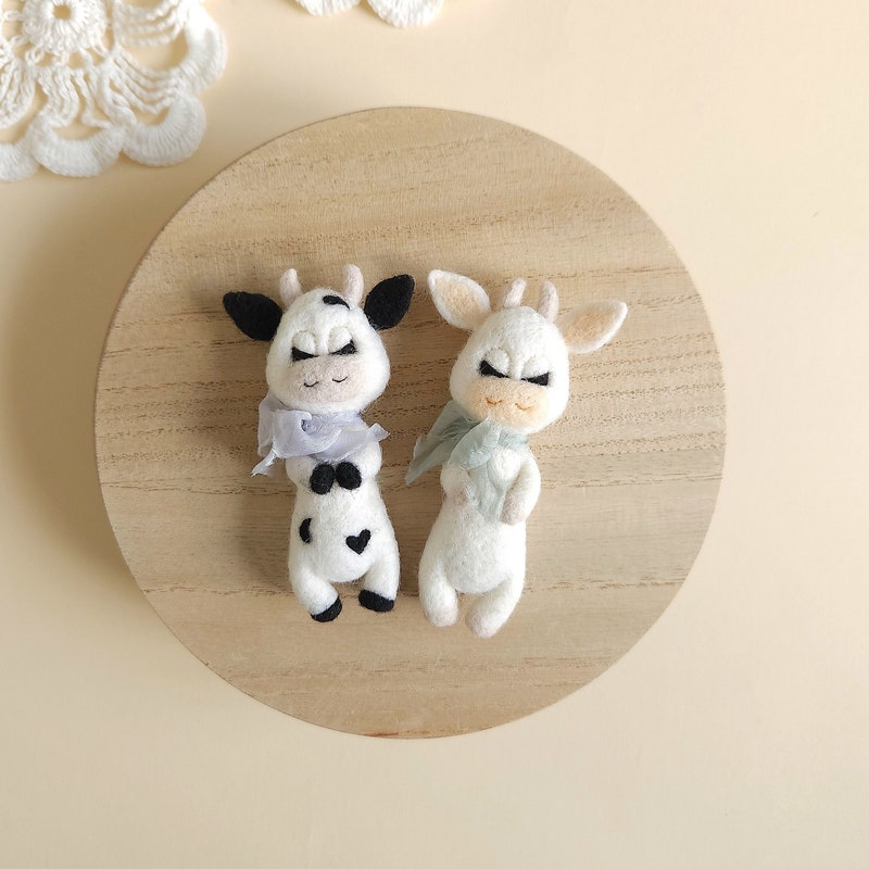 Needle Felted Cow - Etsy